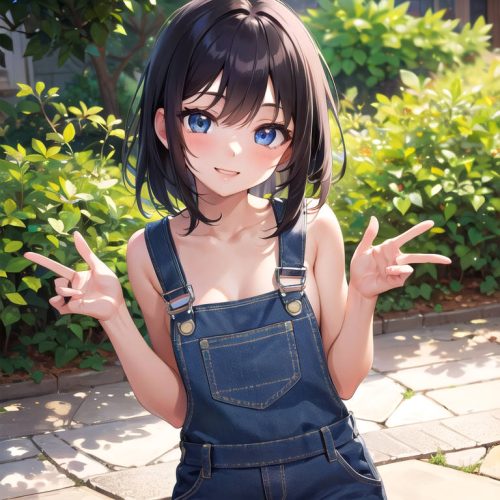 【Stable Diffusion】Prompt Editingの検証（裸オーバーオールをつくる） | mndkblg