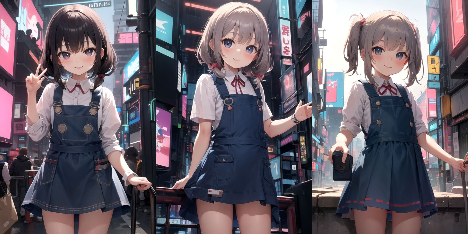 【Stable Diffusion】服装に影響のある呪文・プロンプトの組み合わせ100×extra（ジャンパースカート編） | mndkblg