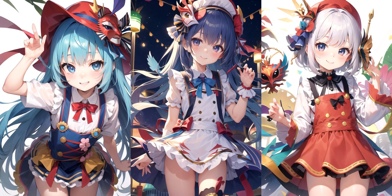 【Stable Diffusion】服装に影響のある呪文・プロンプトの組み合わせ100×extra（ジャンパースカート編） | mndkblg