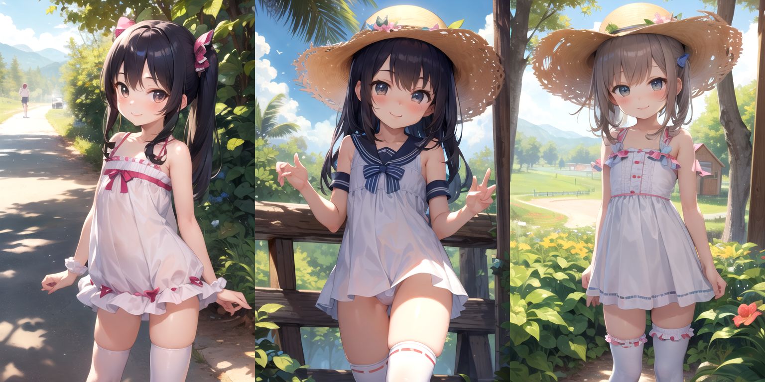 【Stable Diffusion】服装に影響のある呪文・プロンプトの組み合わせ100×extra（ニーソ編） | mndkblg